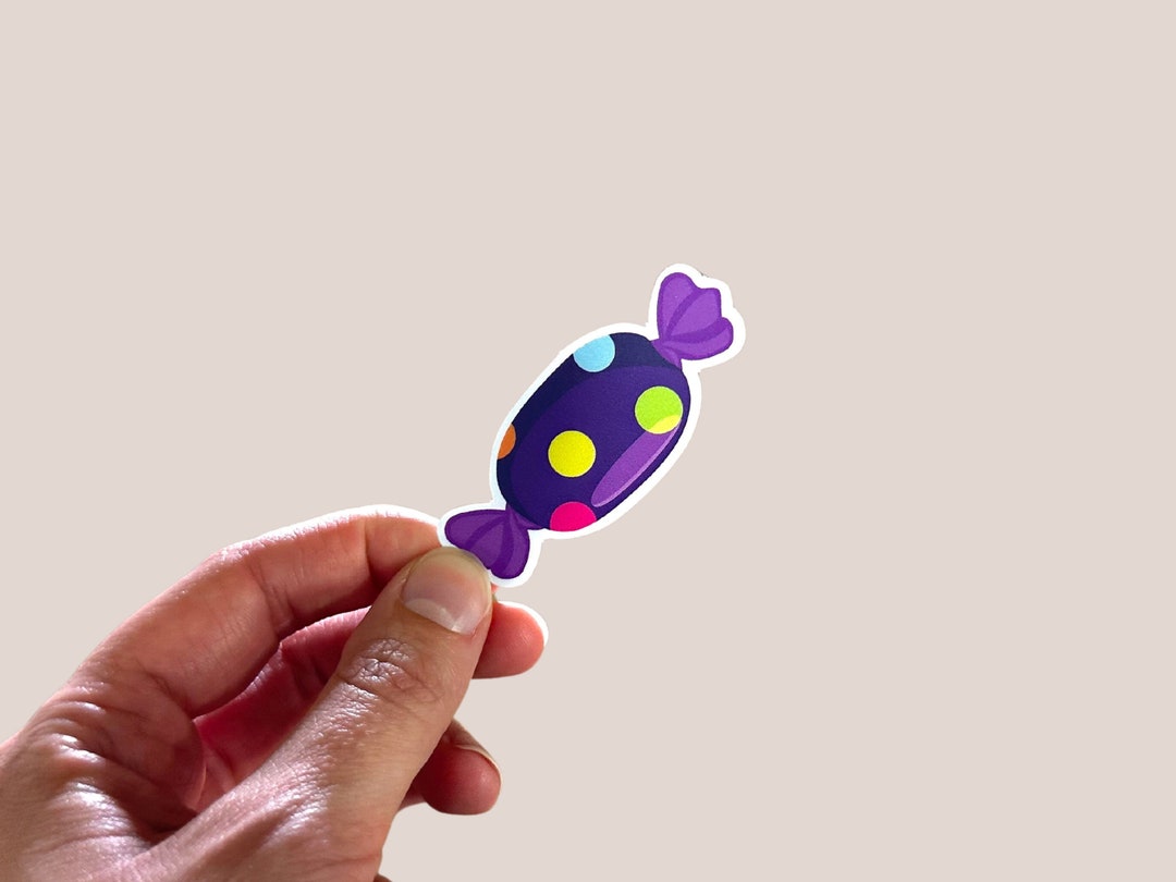 Candy Purple Multi-colored Dots Sticker - Etsy
