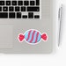 Candy Red Blue Stripe Sticker - Etsy