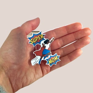 Super Mom 1 Sticker - Etsy