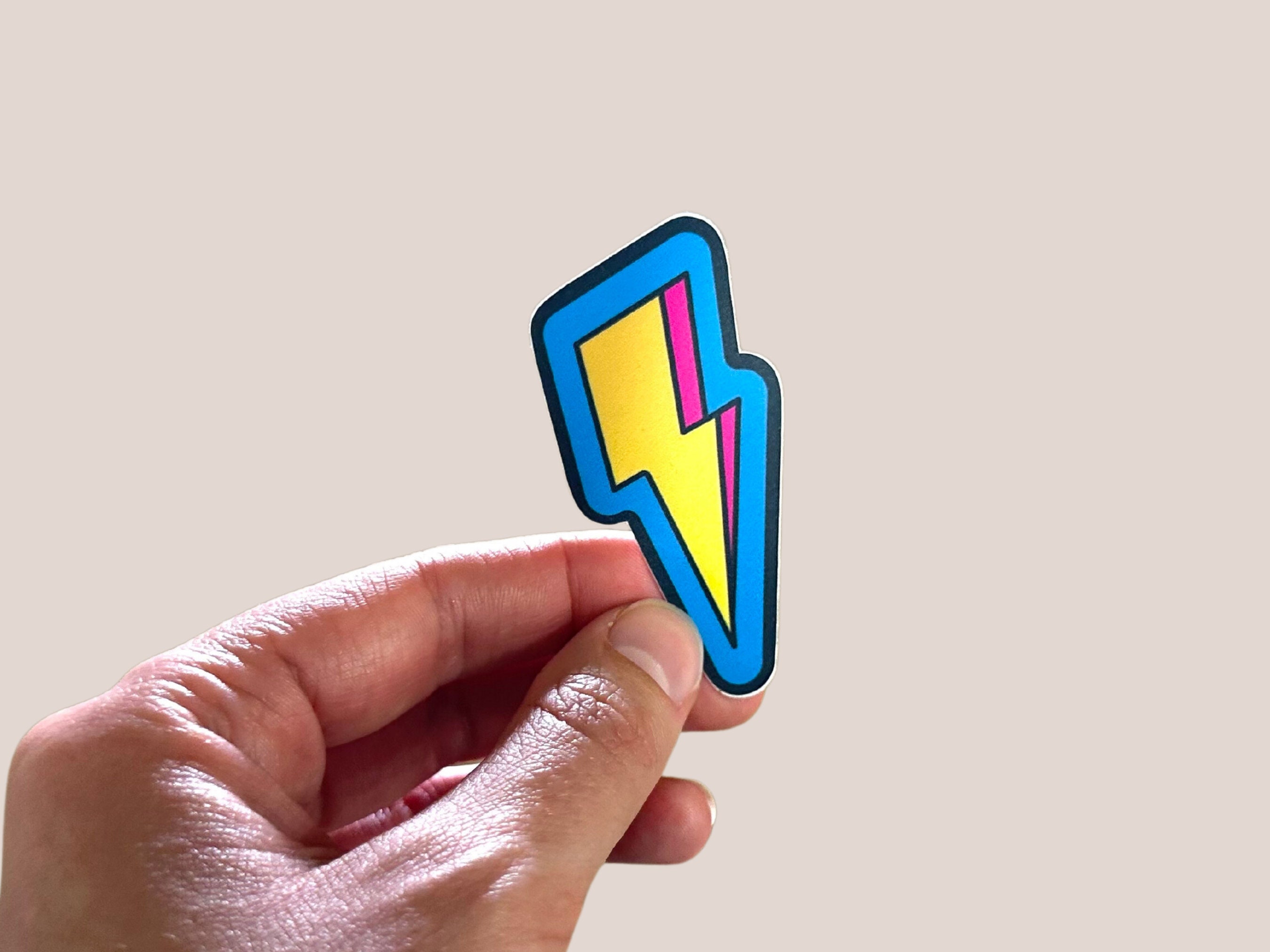Lightning Bolt Sticker - Etsy