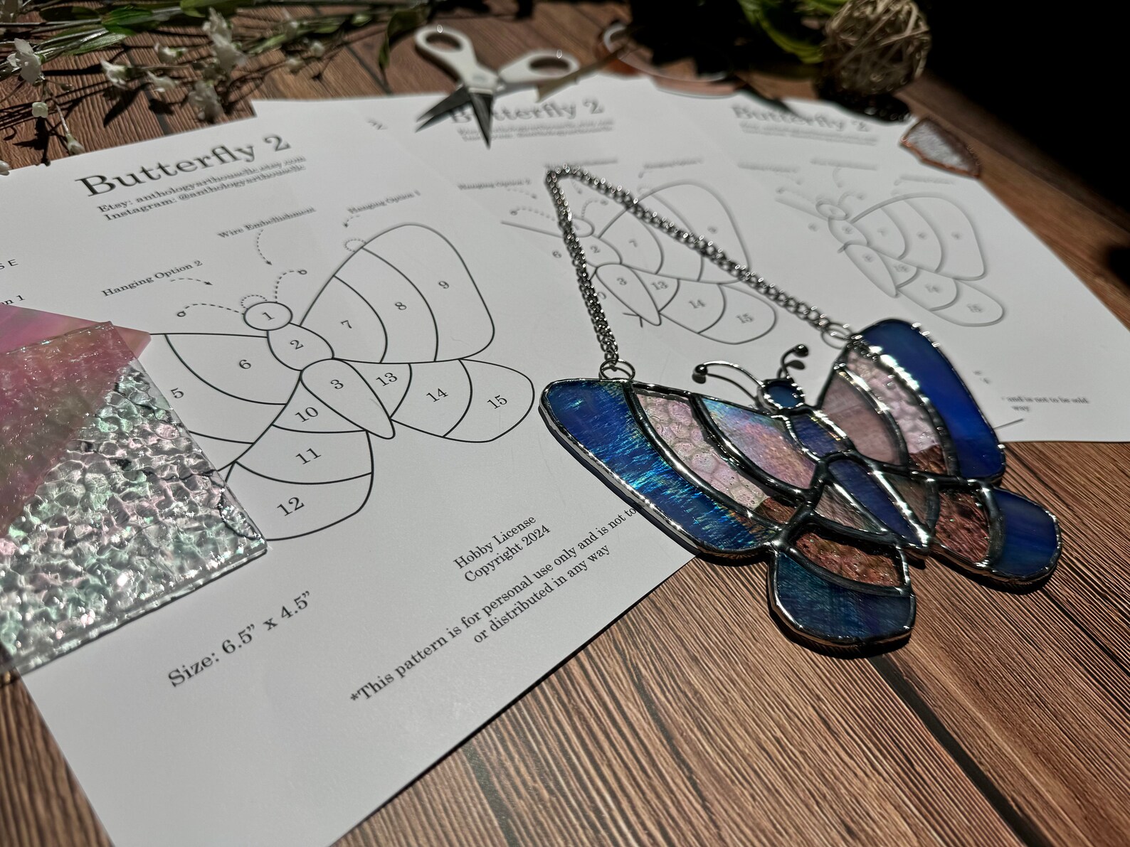Butterfly 2 Pattern for Digital Download - Hobby License - Etsy