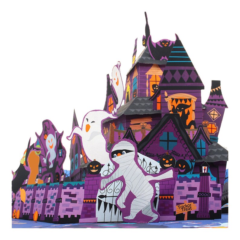 Enchanting Haunted House Pop-up Card DIY Kit Create Your Own Spooky ...