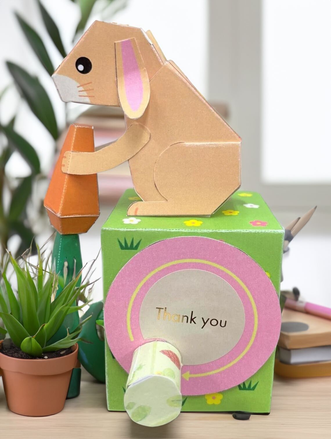 DIY Rabbit Papercraft PDF Template 3D Rabbit Paper Craft - Etsy 日本