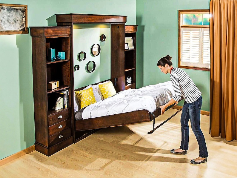 Foldable Bed Queen Size Foldable Wooden Bed Frame DIY Plan Complete ...