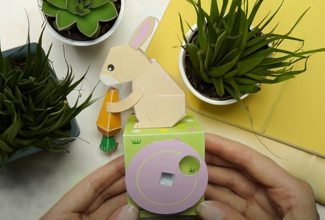 DIY Rabbit Papercraft PDF Template 3D Rabbit Paper Craft - Etsy 日本