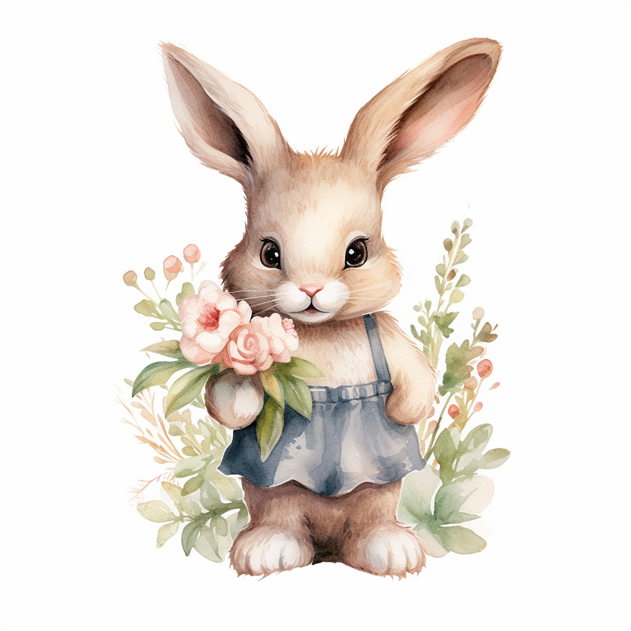 Easter Bunny Clipart, Easter Bunnies JPG, Easter Eggs, Card, Cute ...