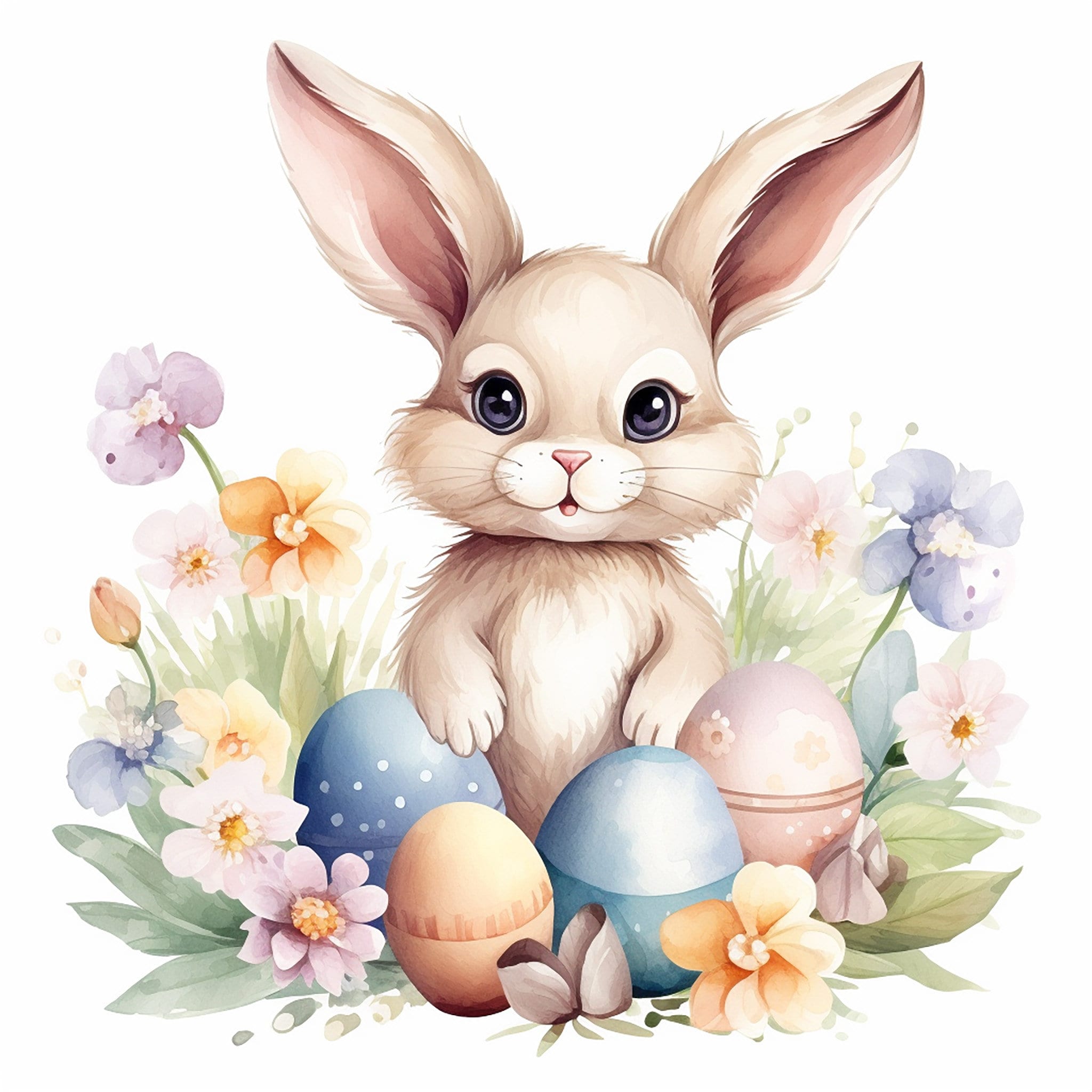 Easter Bunny Clipart, Easter Bunnies JPG, Easter Eggs, Card, Cute ...