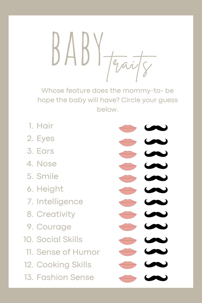 Baby Game Bundle, Baby Shower Games, Minimalist Baby Shower, Printable ...