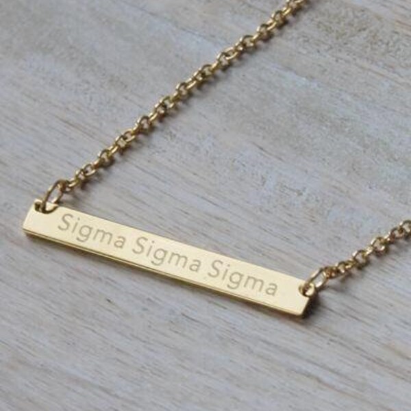Tri Sigma Necklace - Etsy