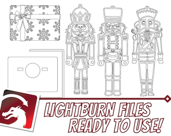 Layered Christmas Ornaments Lightburn File Laser Engraver Cutter Image ...