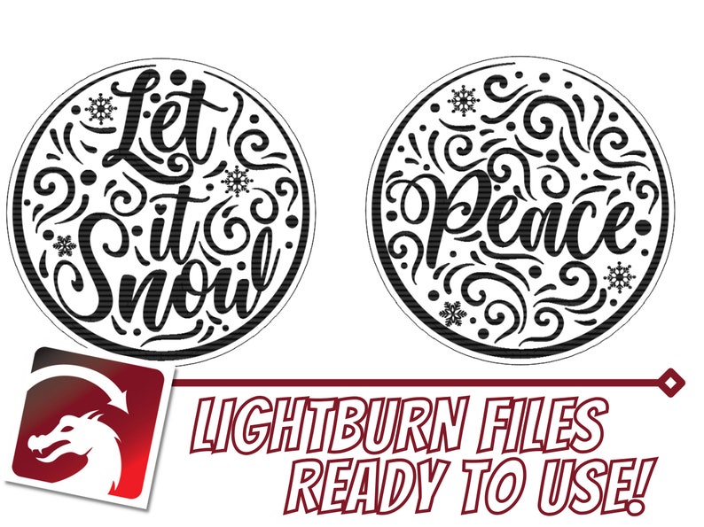 Round Religious Christmas Sayings for Lightburn File Laser Engraver ...