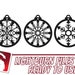 Layered Snowflake Christmas Ornaments Lightburn Art File Ready for ...