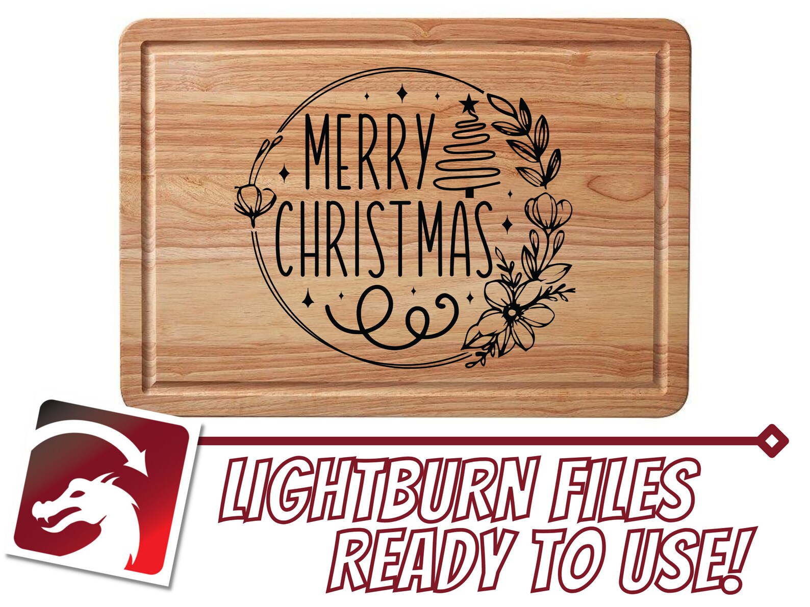 Christmas Sayings Lightburn Files Laser Engraver Cutter Signs Image ...