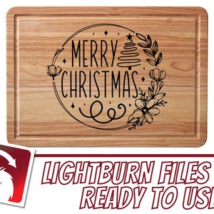 Christmas Sayings Lightburn Files Laser Engraver Cutter Signs Image ...
