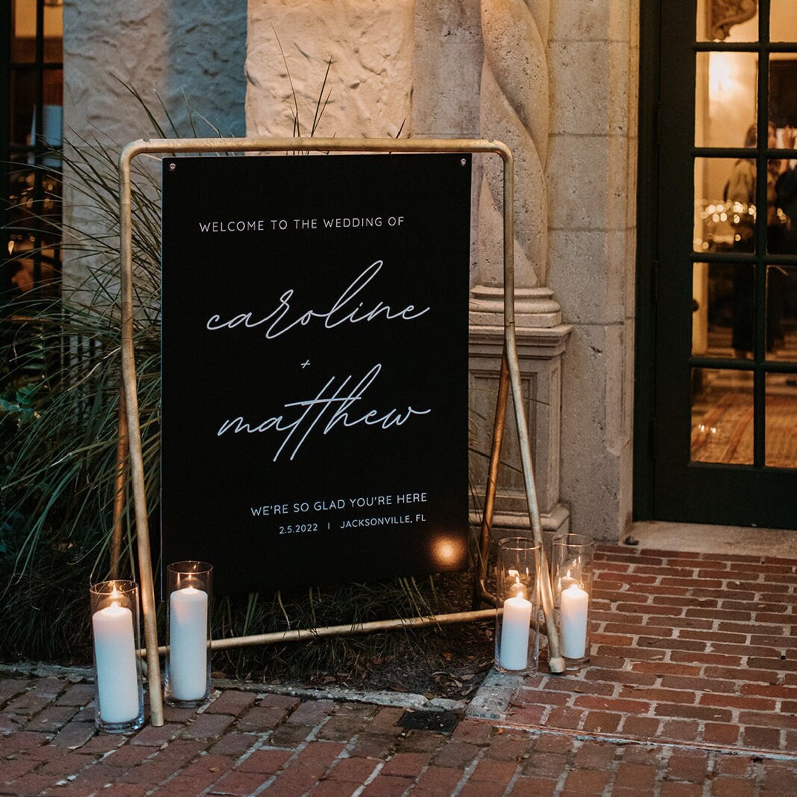 Modern Wedding Welcome Sign, Downloadable Template - Etsy