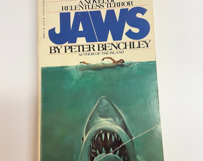 Vintage Jaws Novel by Peter Benchley | Vintage Paperback - Etsy