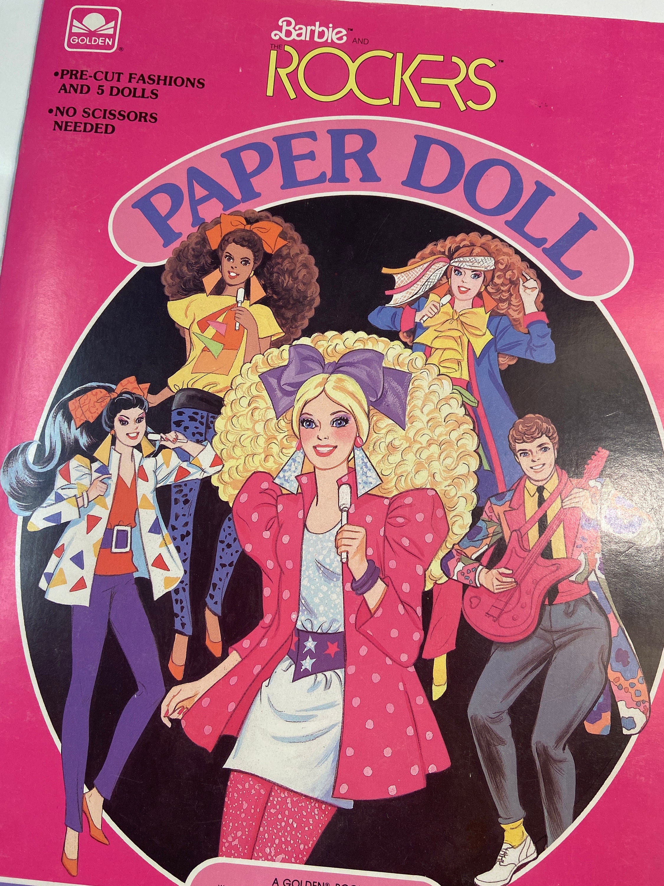 1986 Barbie and the Rockers Vintage Paper Doll Book - Etsy