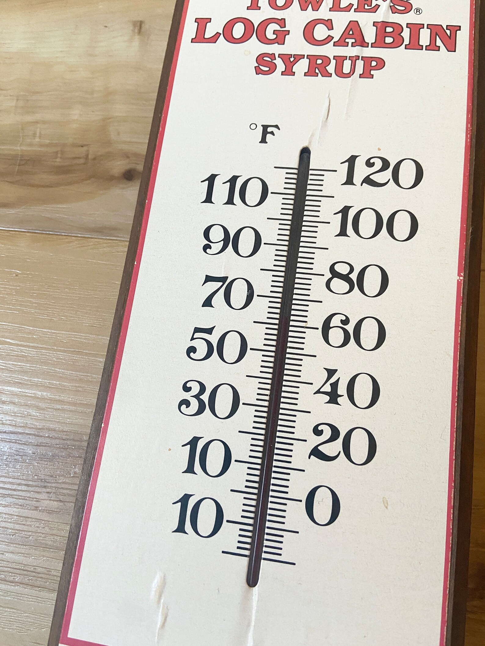 Vintage Towle's Log Cabin Syrup Wall Thermometer Cabin Decor - Etsy