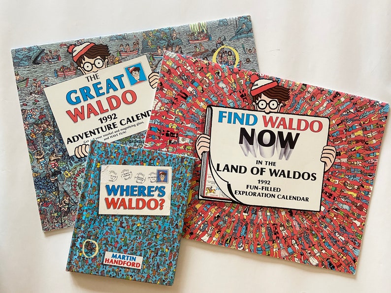 1992 Wheres Waldo Calendars and 1993 Mini Book - Etsy