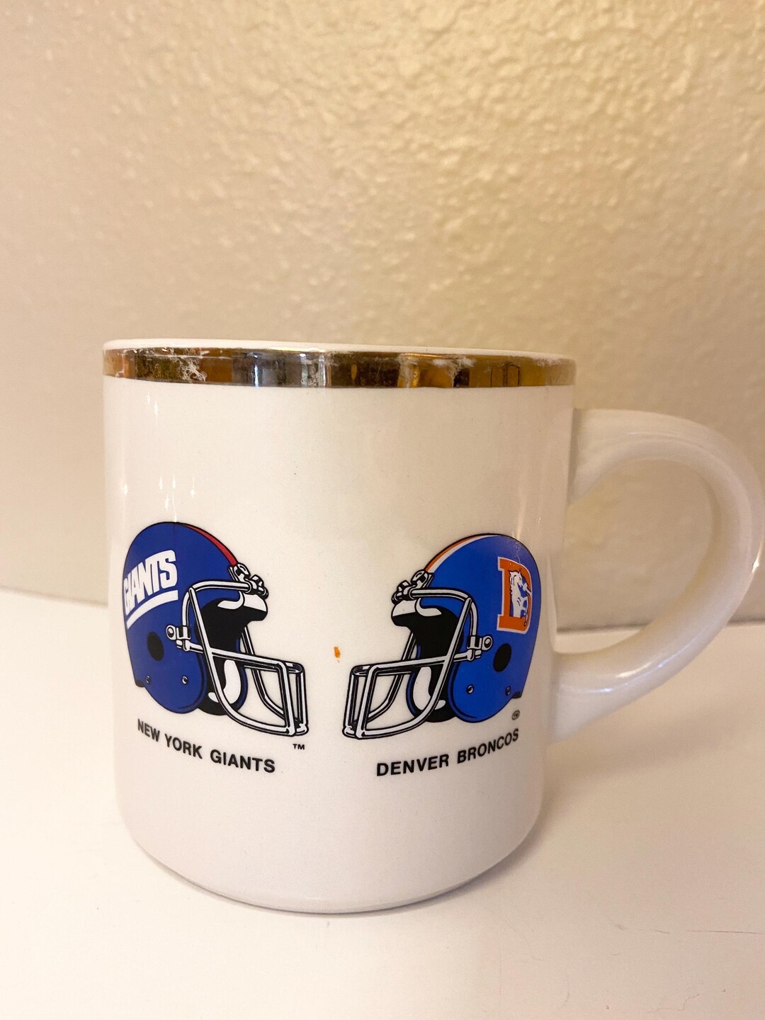 1987 Super Bow Denver Broncos New York Giants Football Coffee Mug - Etsy