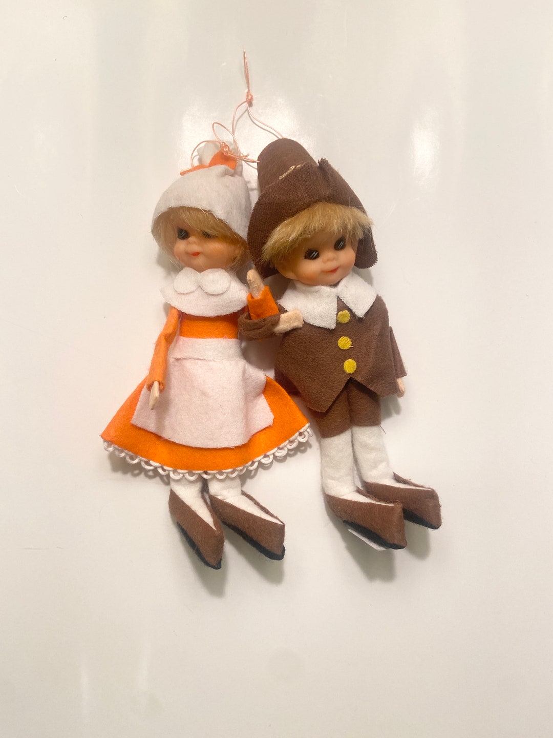 Rare Vintage Elf Thanksgiving Pilgrims | Made in Japan - Etsy