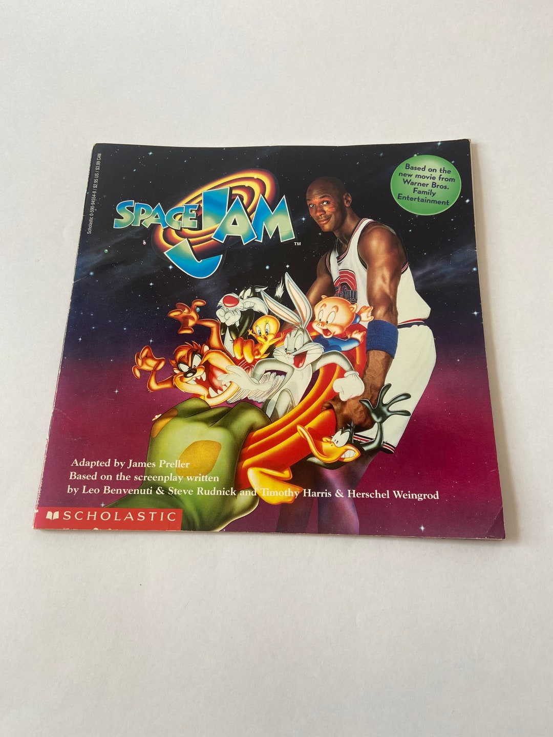 1996 Space Jam Childrens Book Michael Jordan Looney Tunes Movie Book - Etsy
