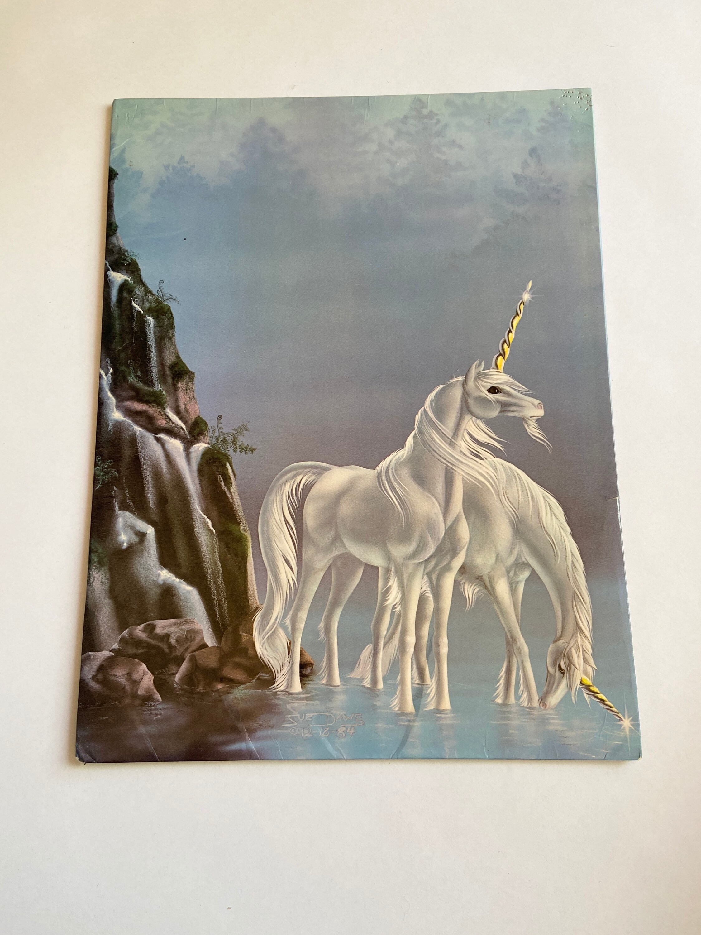 90s Unicorn and Undersea Turtle School Vintage Folders 1990s School Supplies - Etsy