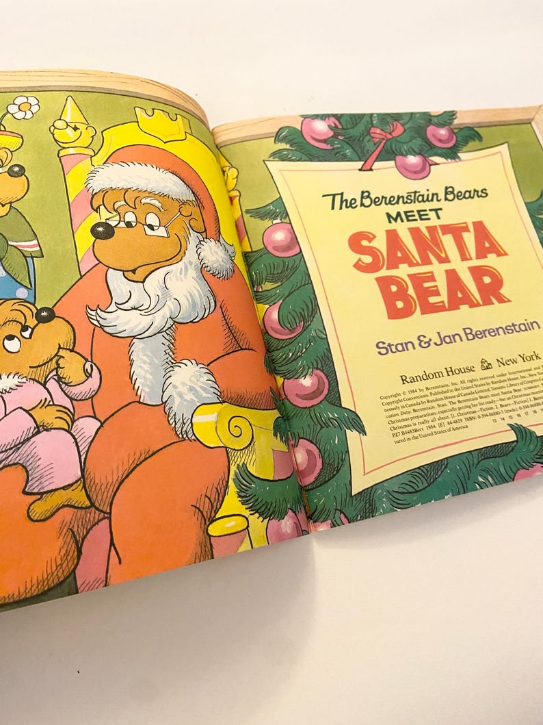 1984 Berenstain Bears “meet Santa Bear” Book - Etsy