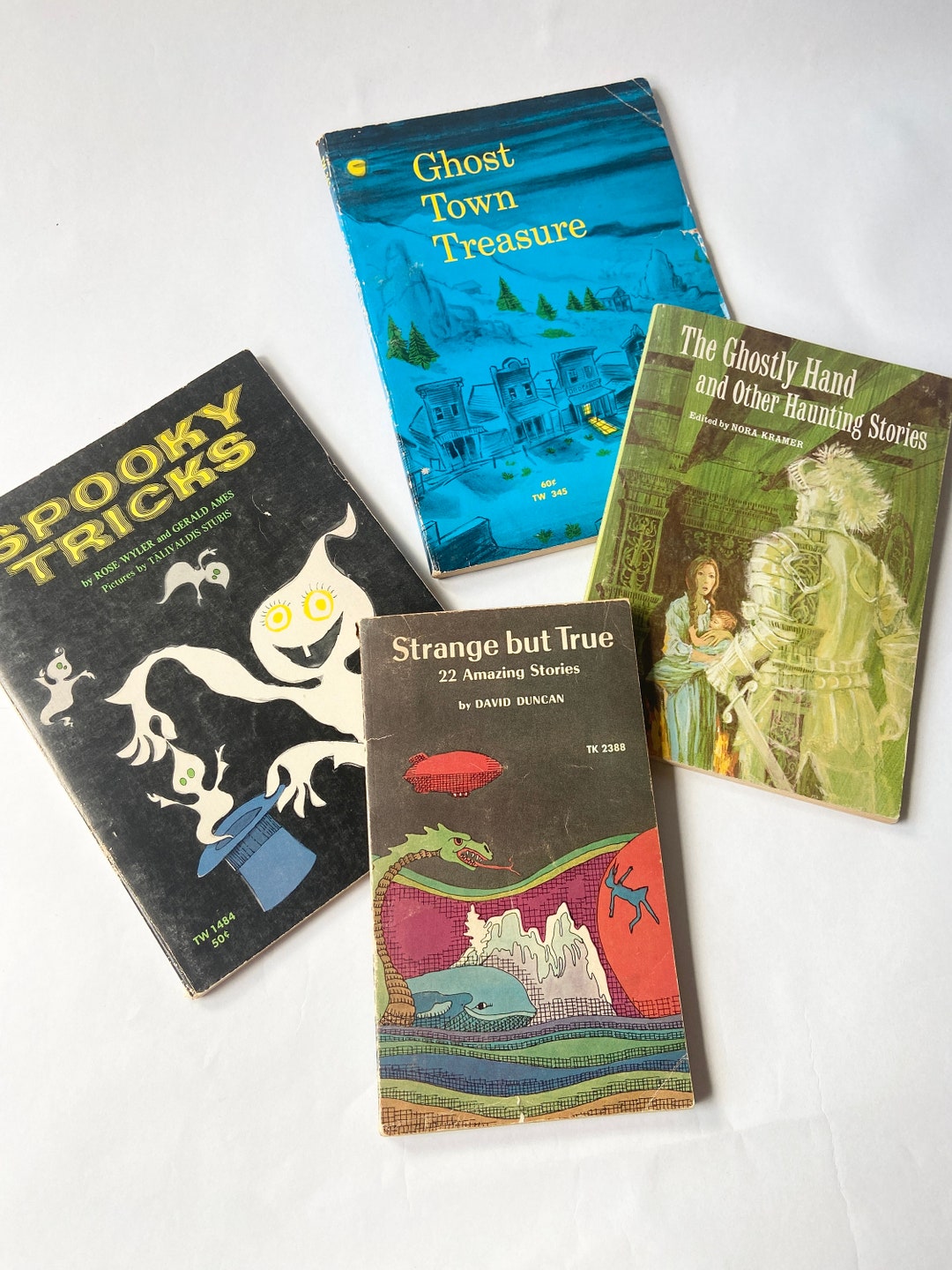 Vintage Halloween Spooky Books Vintage Halloween Decor - Etsy