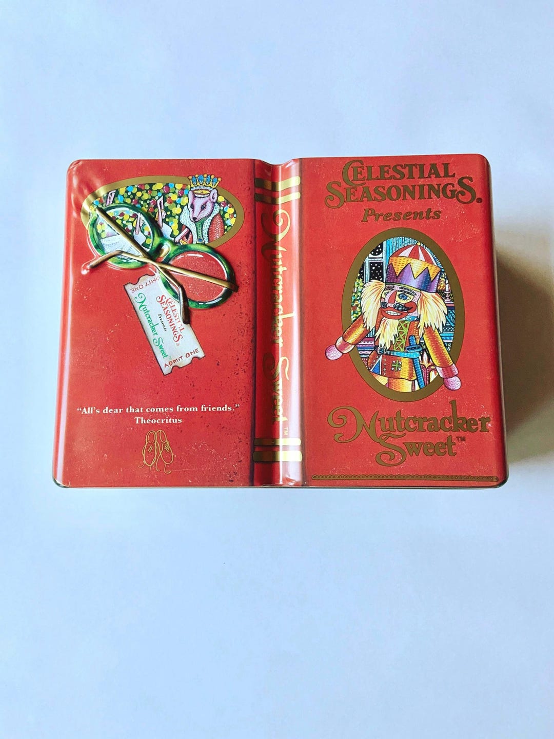Vintage Celestial Seasonings Christmas Nutcracker Tin Container - Etsy