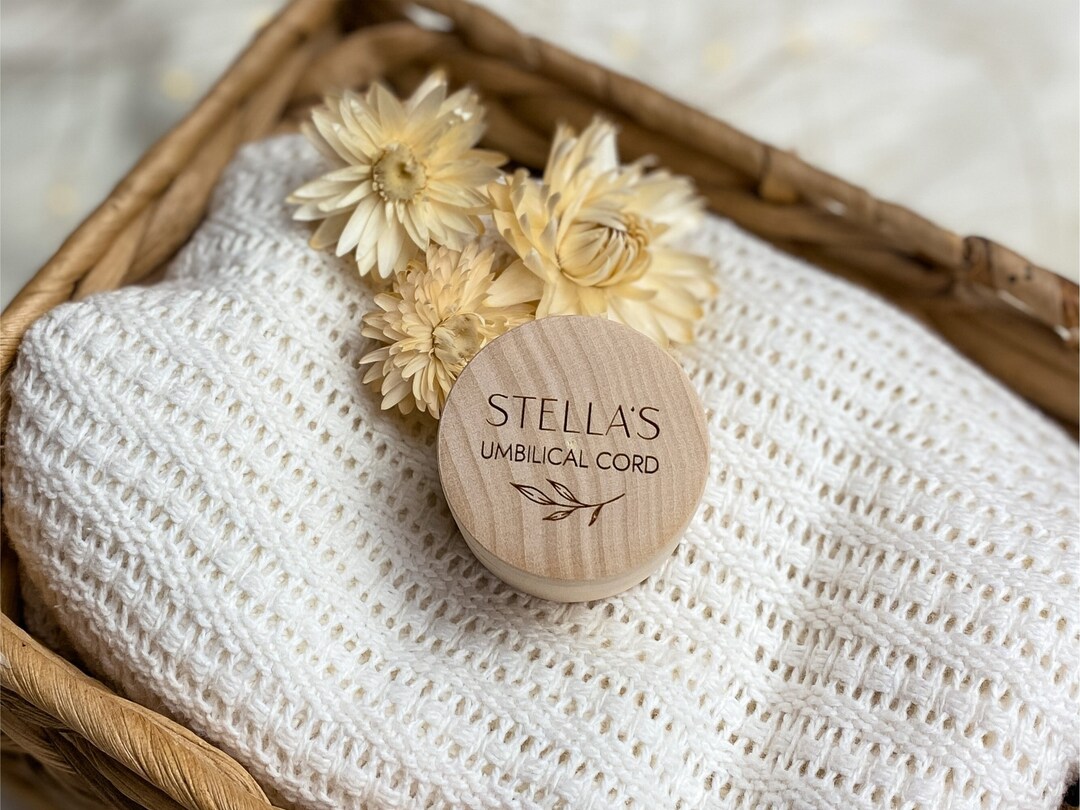 Personalized Umbilical Cord Box, Mini Cassette With Name, Natural Gift ...