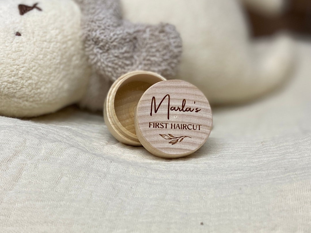 Personalized First Curl Box for Daughter, Baby Hair Keepsake, Eco ...
