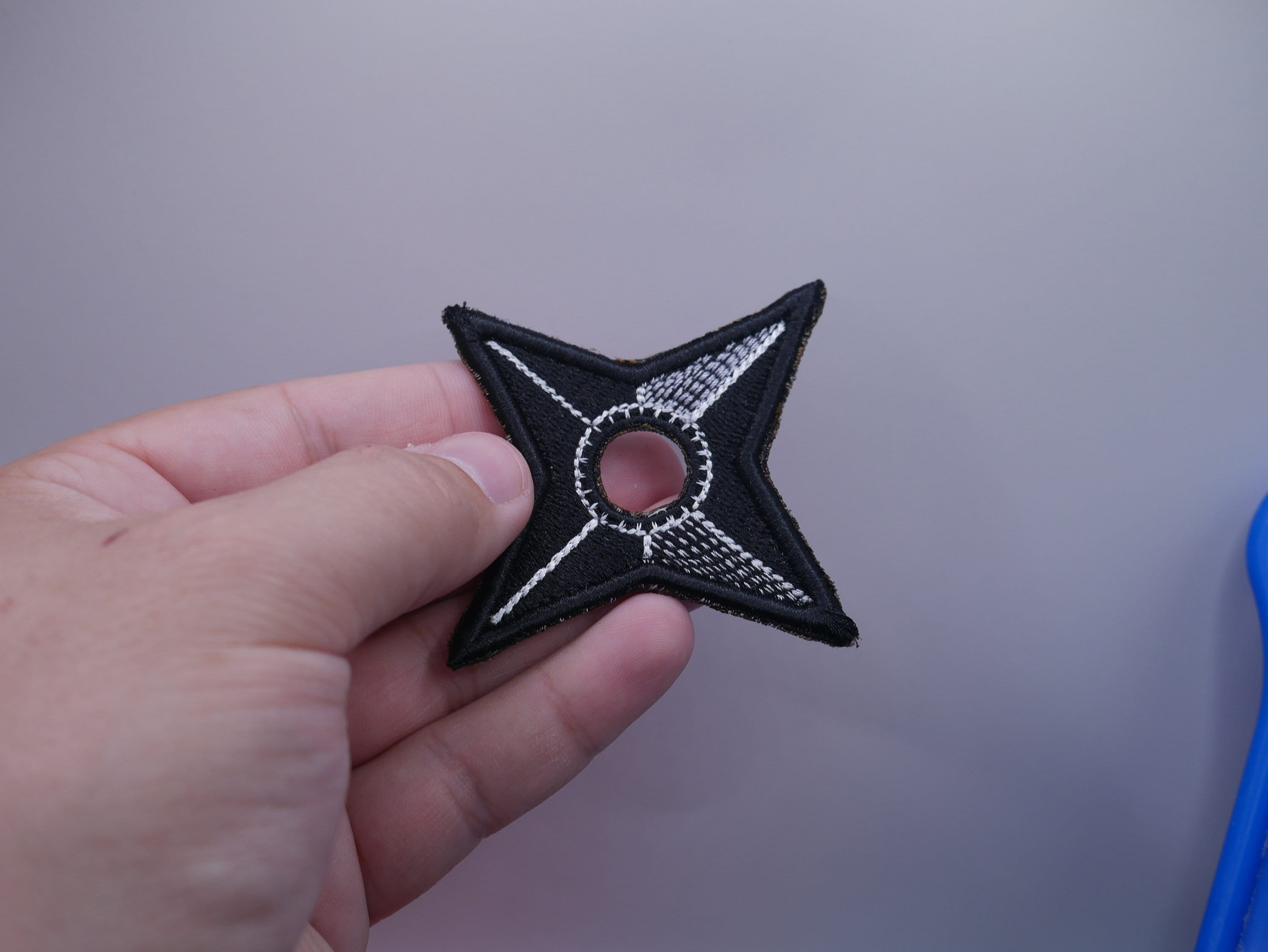 Shuriken Japanese Throwing Star Embroidered Patch Iron on Sew - Etsy