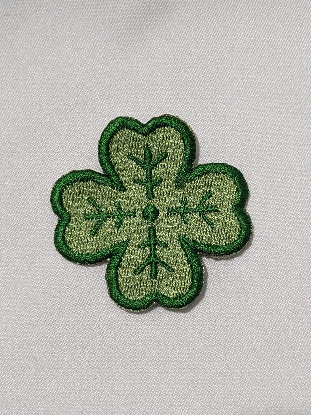 Lucky Four Leaf Clover St Patricks Day Green Machine Embroidered Patch ...