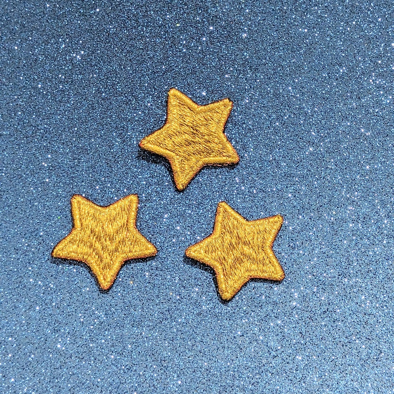 Gold Star Iron on Patch - Etsy