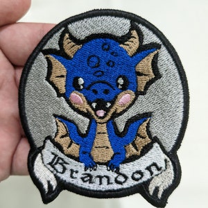 Personalized Embroidered Dragon Patch Sew On, Patches for Jacket ...