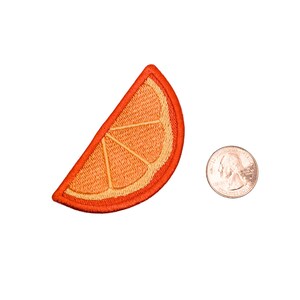 Orange Slice Patch Machine Embroidered Sew on Patch - Etsy