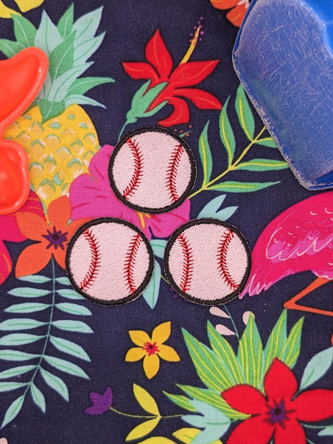 Baseball Machine Embroidered Patches, Set of (3), Sports Theme, Base ...