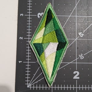 Plumbob Patch Machine Embroidered Badge Iron on Sew on Patch for ...