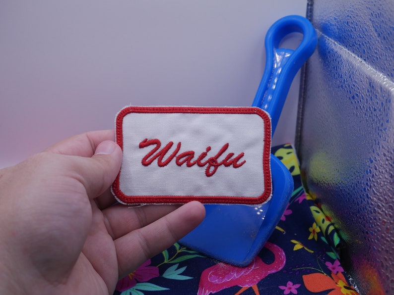 Waifu Anime Name Tag Embroidered Patch Sew On Iron On - Etsy