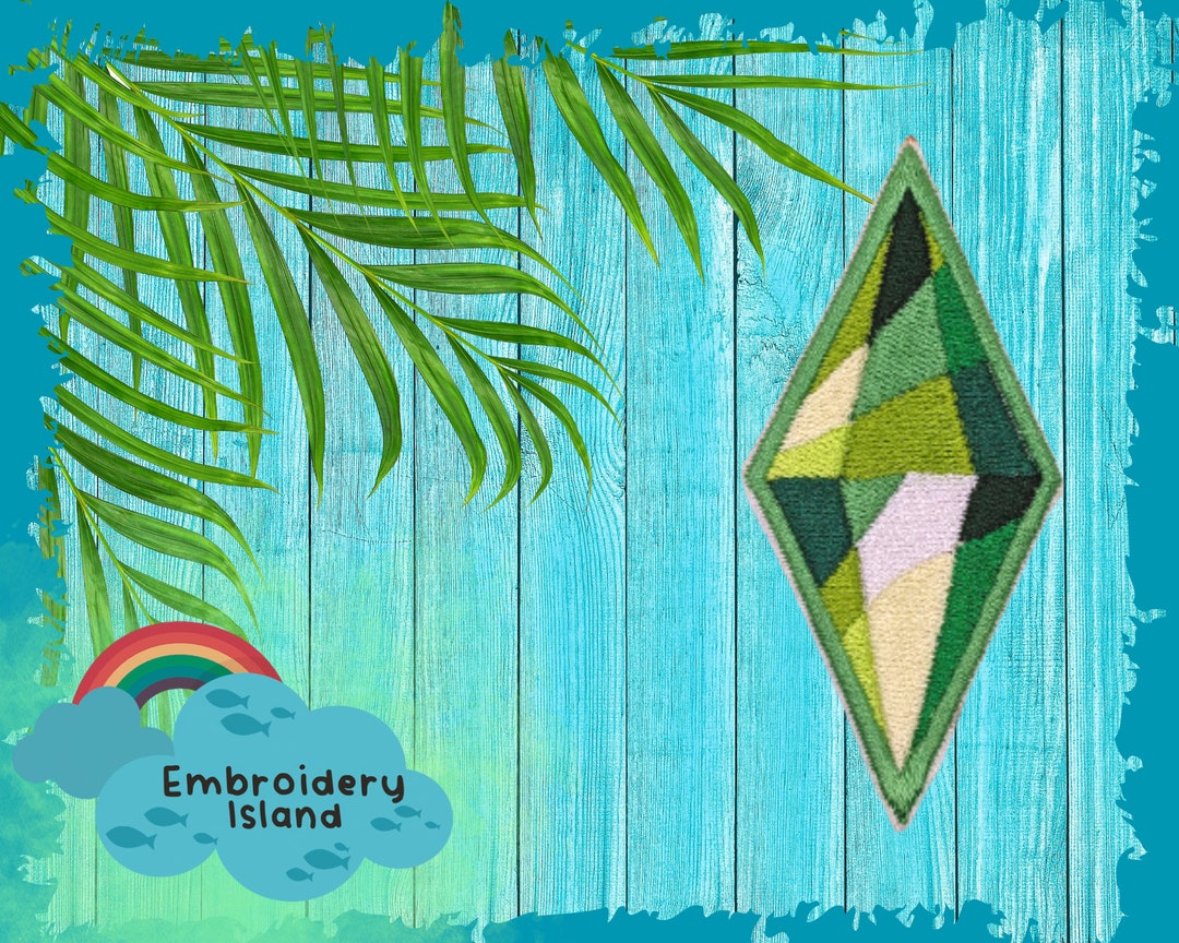 Plumbob Patch Machine Embroidered Badge Iron on Sew on Patch for ...