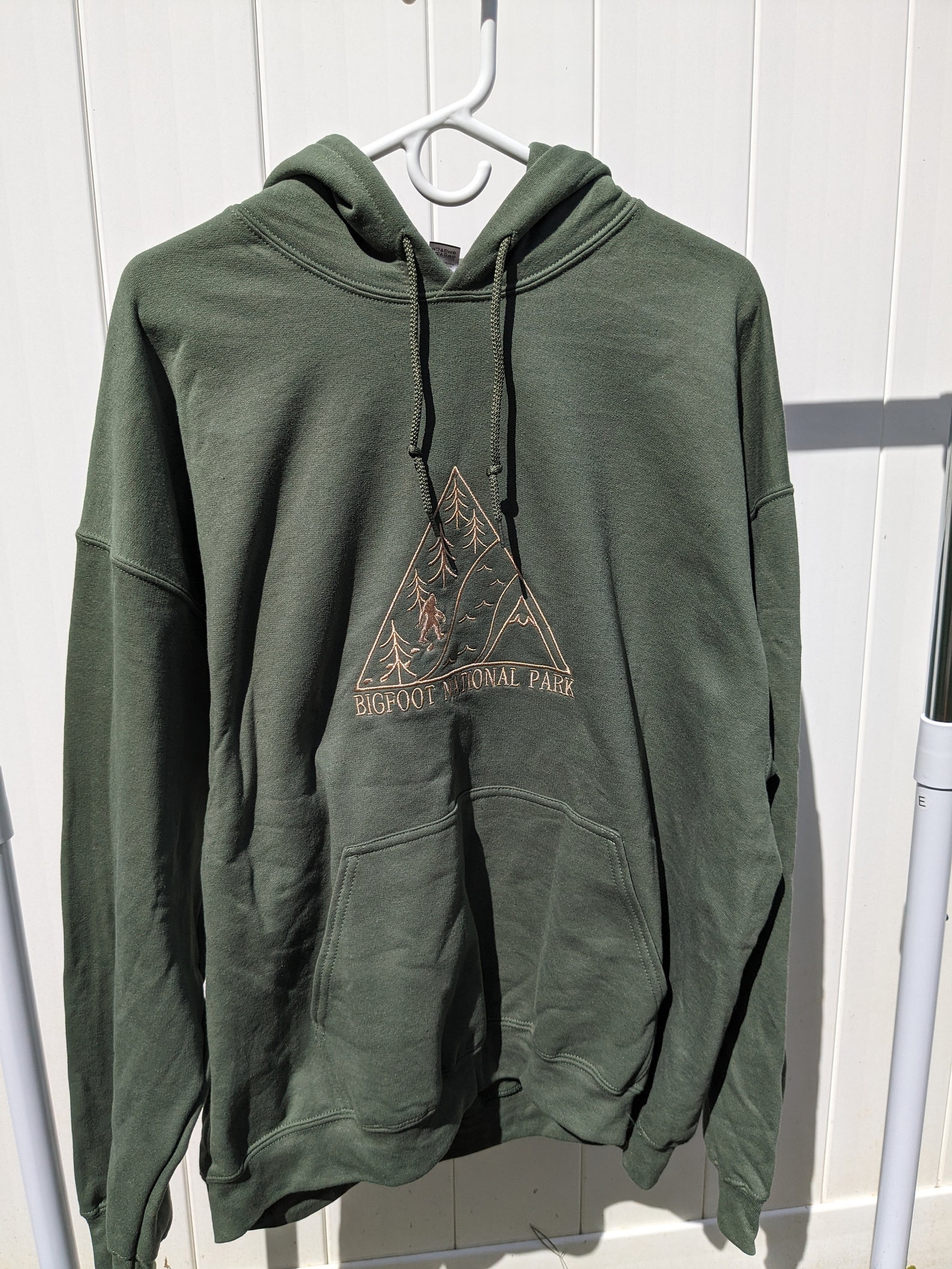 Bigfoot National Park Embroidered Pullover Hoodie, Heavy Cotton ...