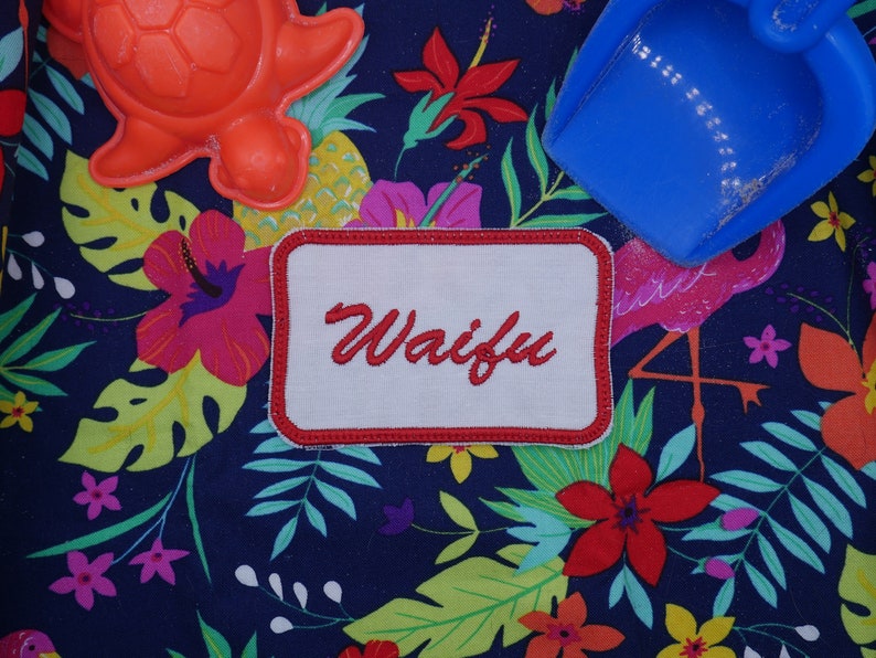 Waifu Anime Name Tag Embroidered Patch Sew On Iron On - Etsy