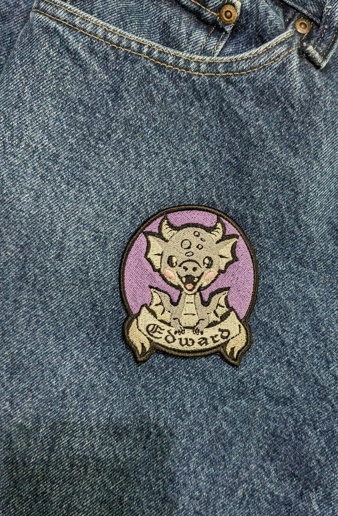 Personalized Embroidered Dragon Patch Sew On, Patches for Jacket ...