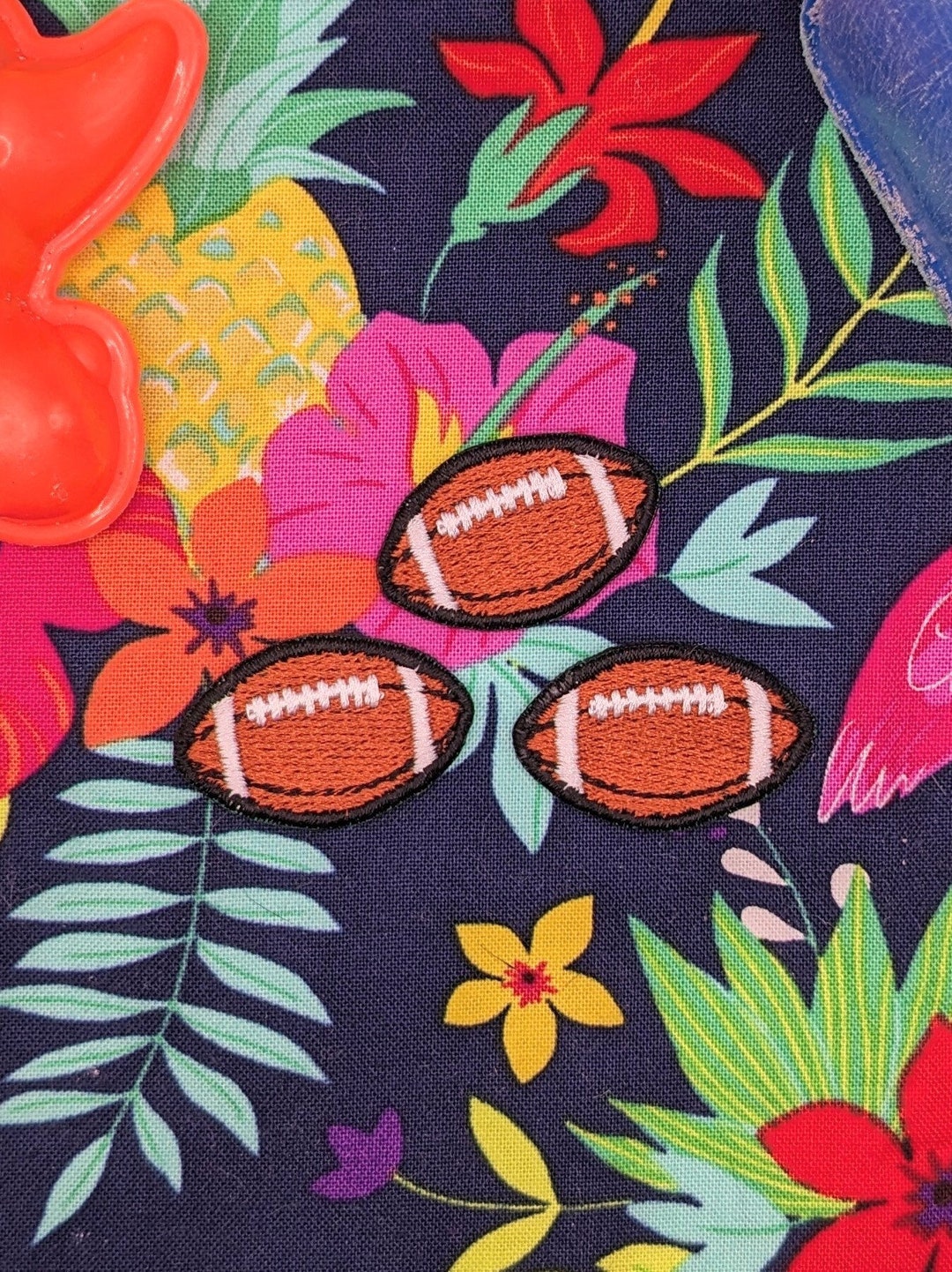Football Machine Embroidered Patches, Set of (3), Sports Theme, Big ...