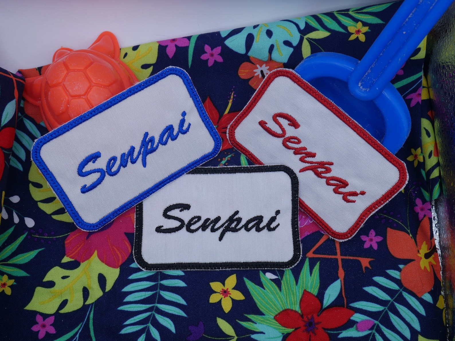 Senpai Name Tag Anime Embroidered Patch Sew On Iron On - Etsy