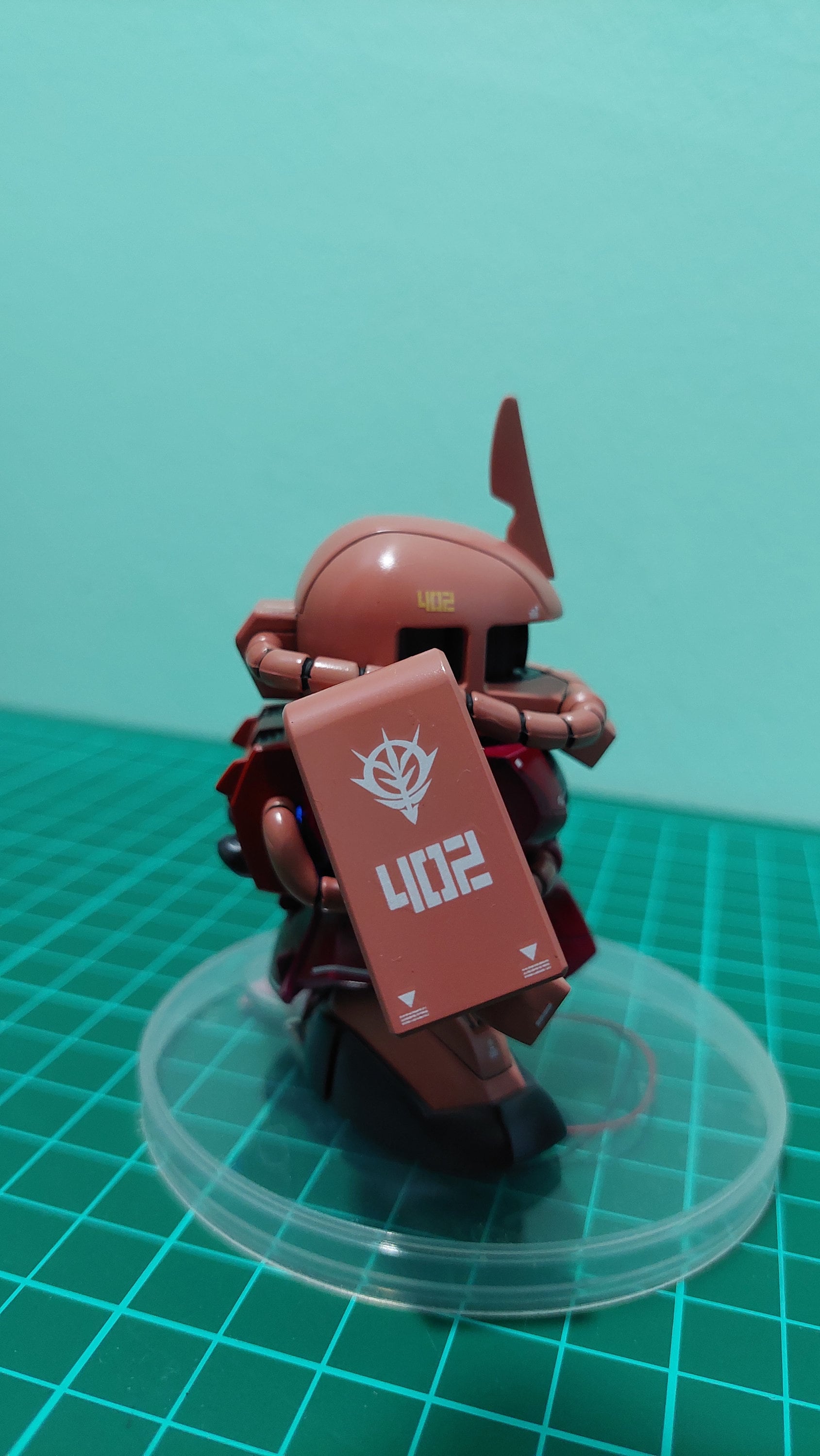Fully Painted Bandai SD Zaku II with LED | mgmforex.com