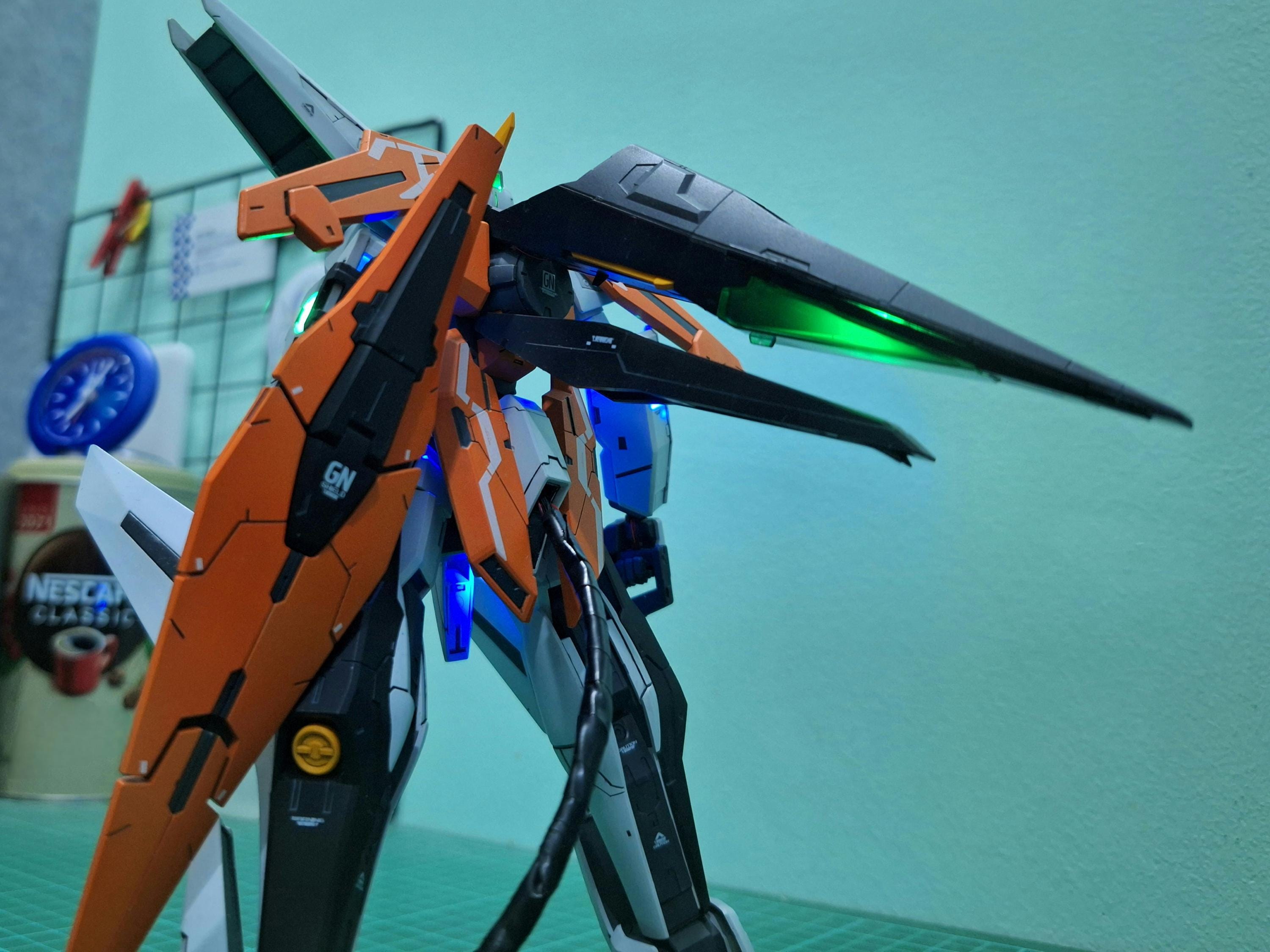 Custom 1/100 Gundam Kyrios With LED Lighting | Handcrafted Gunpla ...
