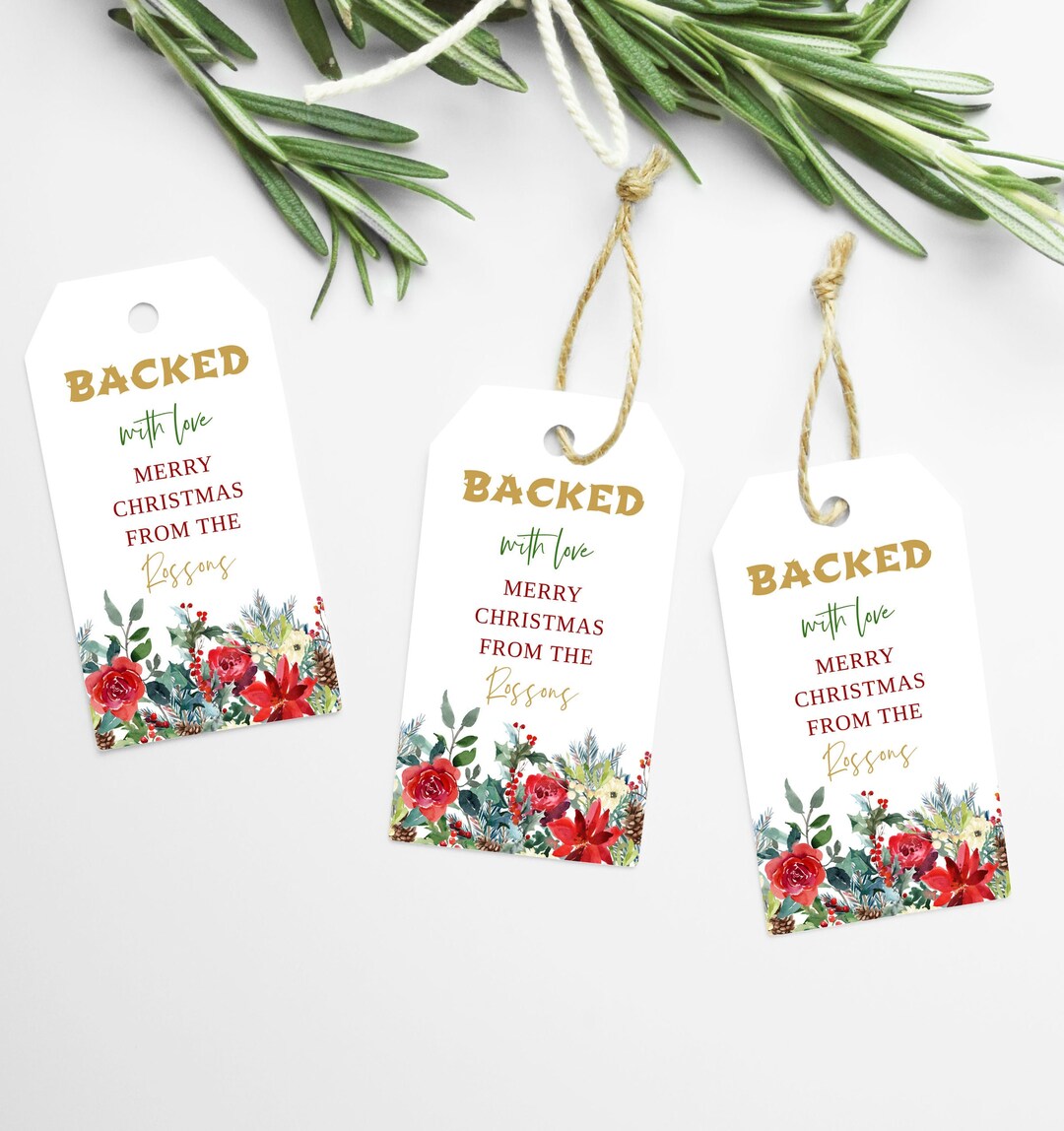 Christmas Cookies Tag Template Printable Cookie Exchange - Etsy