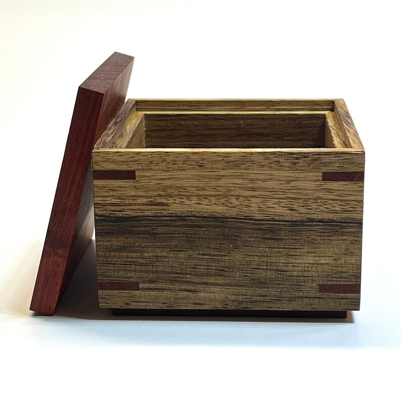 Handmade Solid Wood Keepsake Box Natural Wood Color Hand - Etsy